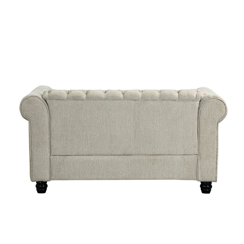 Anabela 61 Upholstered Loveseat Beige